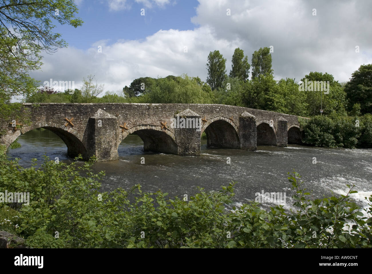 Bridge over river exe bickleigh hi-res stock photography and images - Alamy