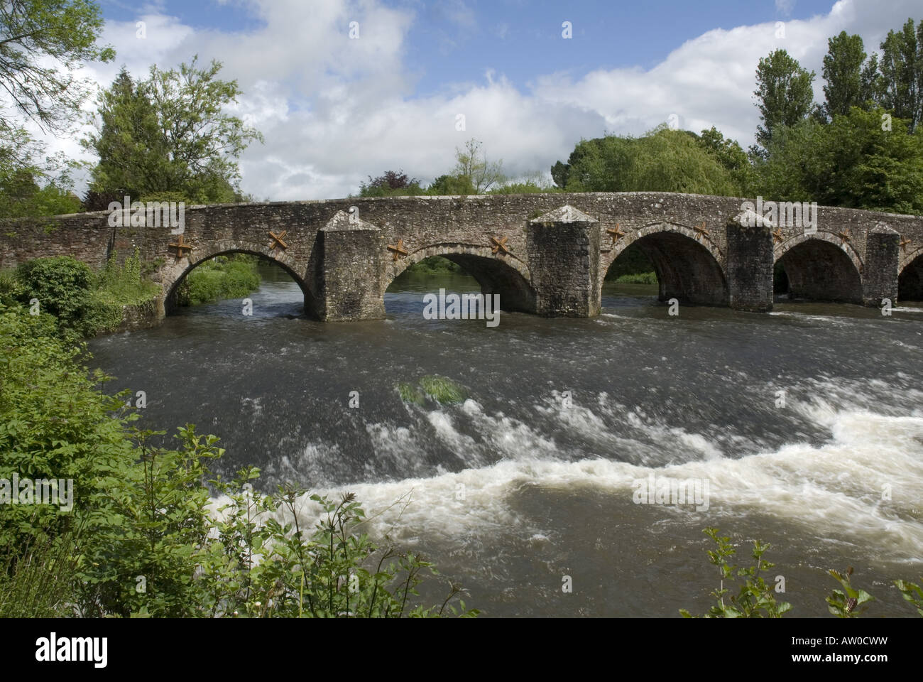 Bridge over river exe bickleigh hi-res stock photography and images - Alamy