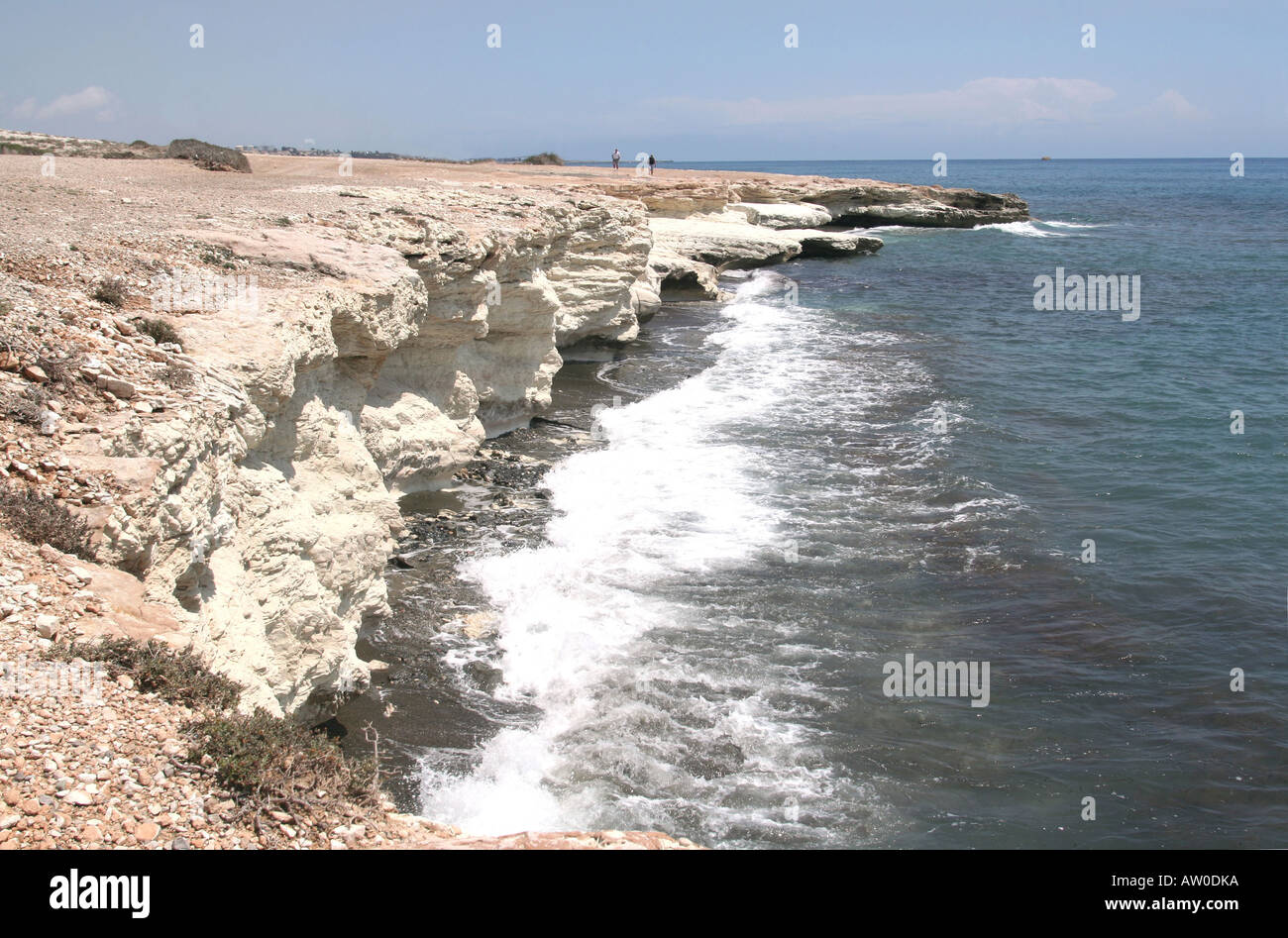 White Coast Governor s Beach Tochni Cyprus Island Greece Europe Stock ...