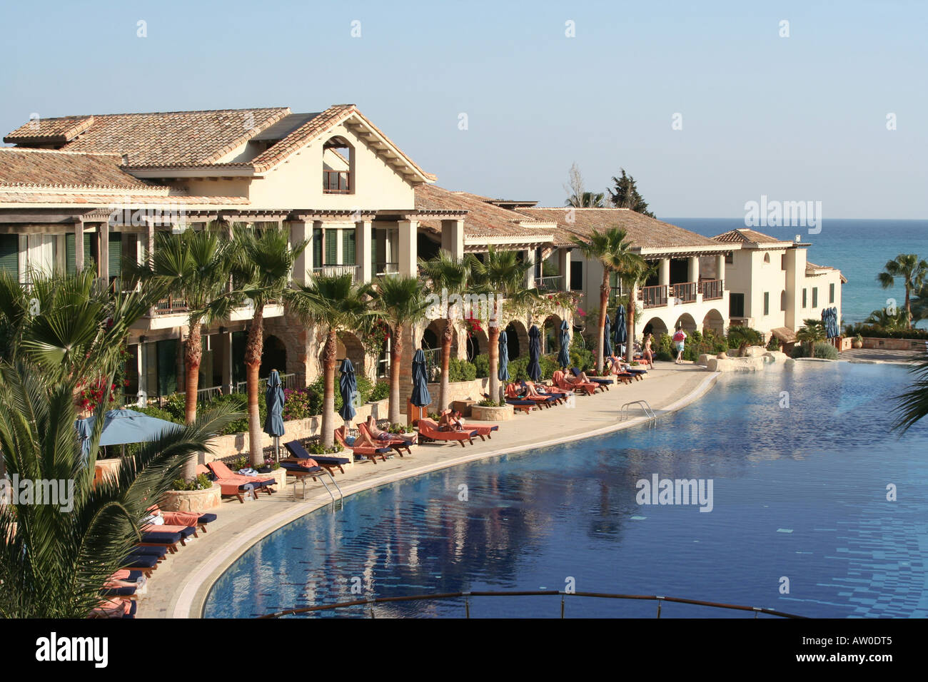 Columbia Beach Resort Pissoury Bay Cyprus Island Greece Europe Stock ...