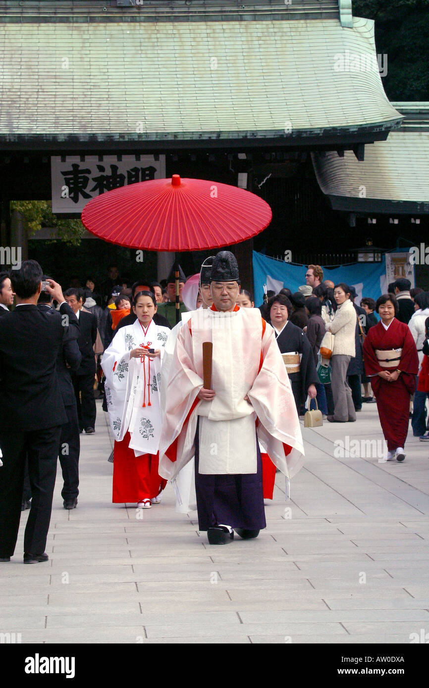 Wedding Meiji temple Tokyo Japan Asia Stock Photo - Alamy