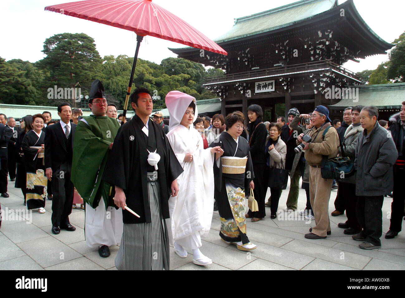 Wedding Meiji temple Tokyo Japan Asia Stock Photo - Alamy