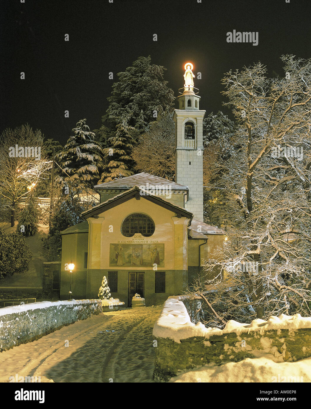 Madonna delle Grazie chapel Chatillon Valle d Aosta Italy Stock Photo ...