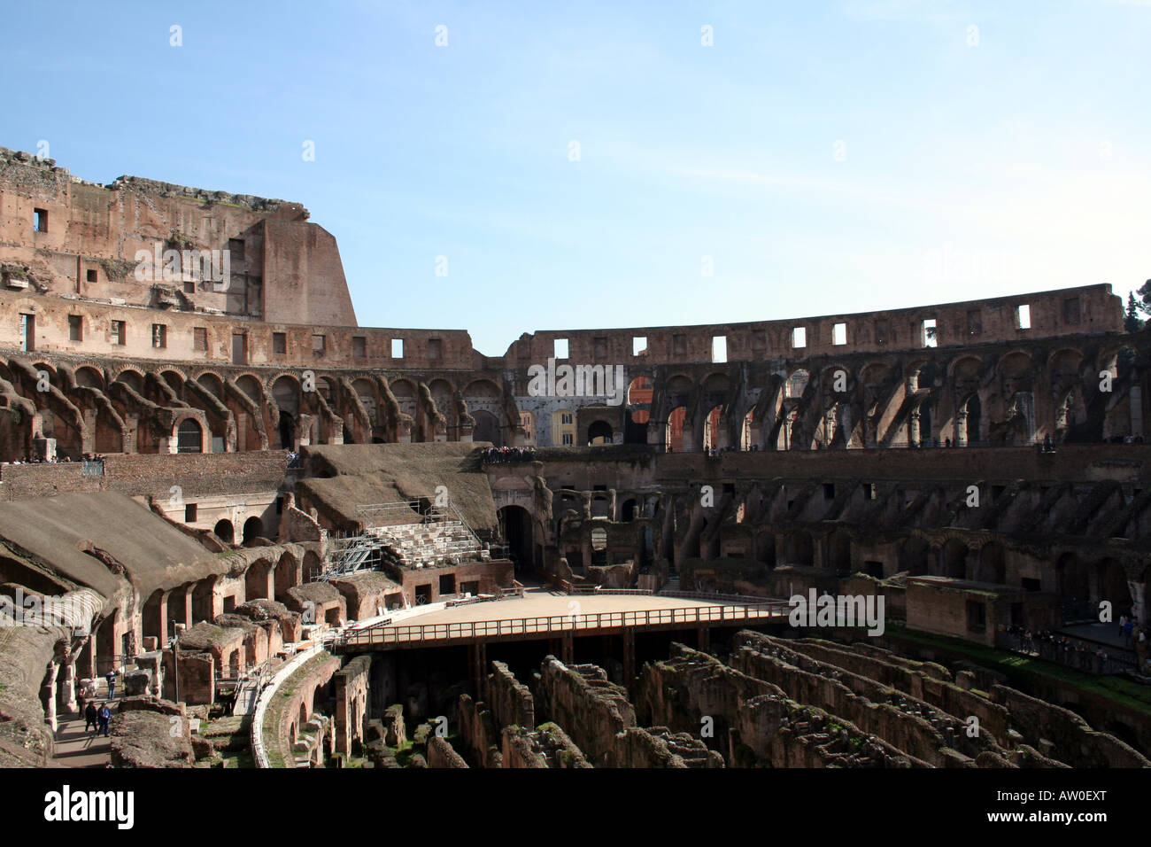 Interior view of the Coliseum in Rome, Italy Stock Photo - Alamy
