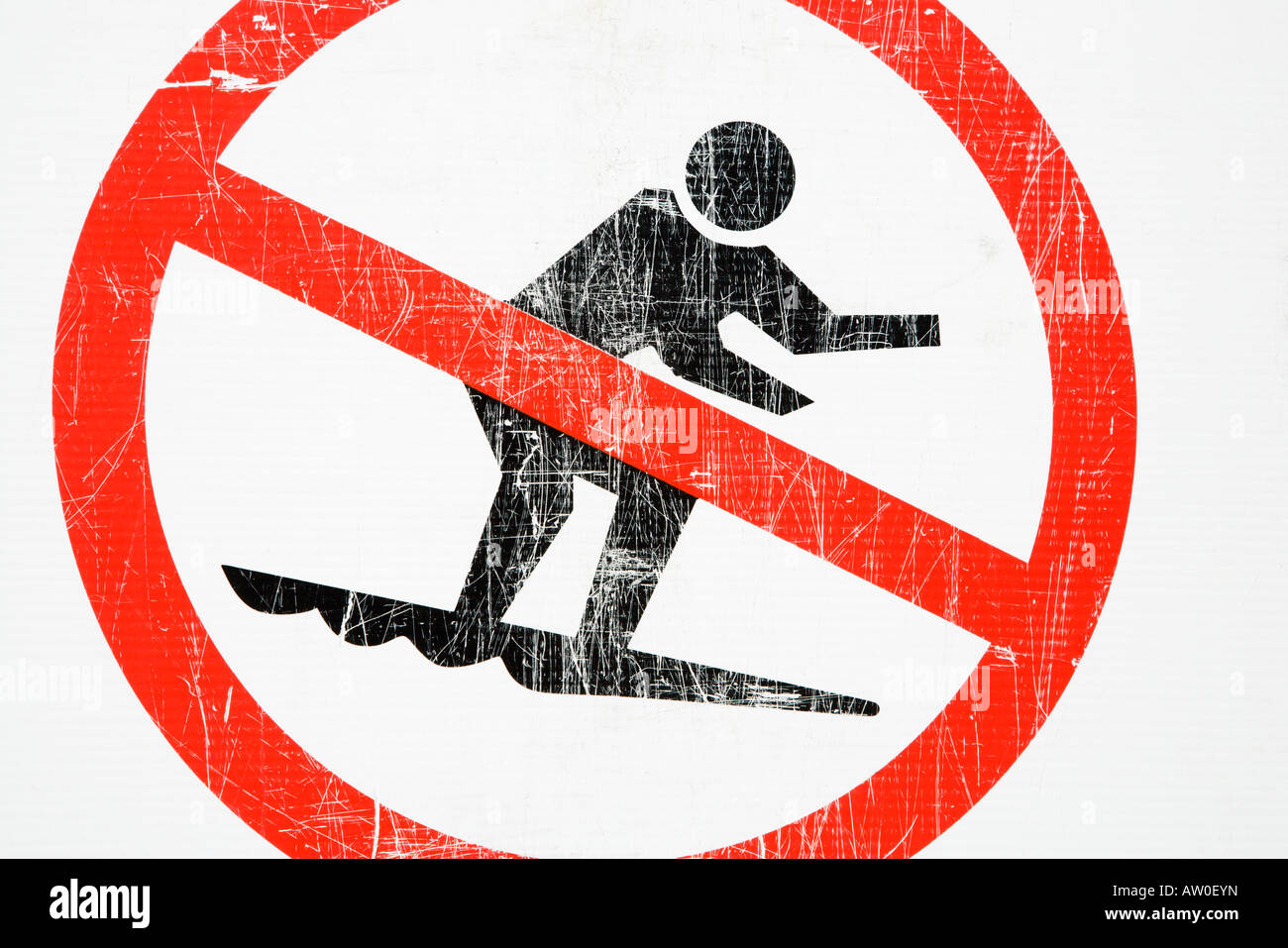 No surfing sign Stock Photo - Alamy