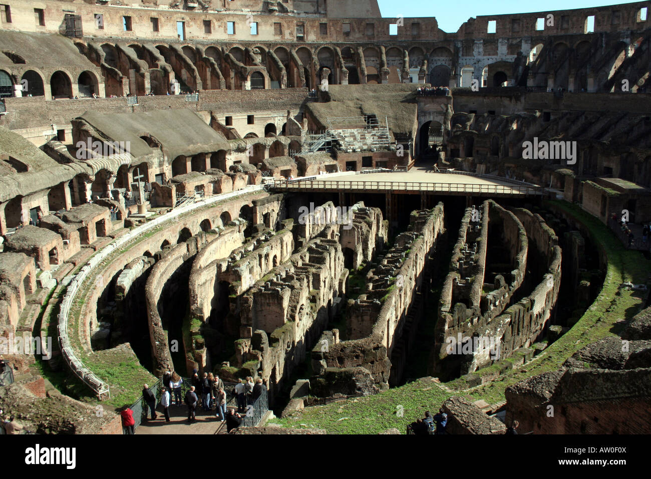 Interior view of the Coliseum in Rome, Italy Stock Photo - Alamy