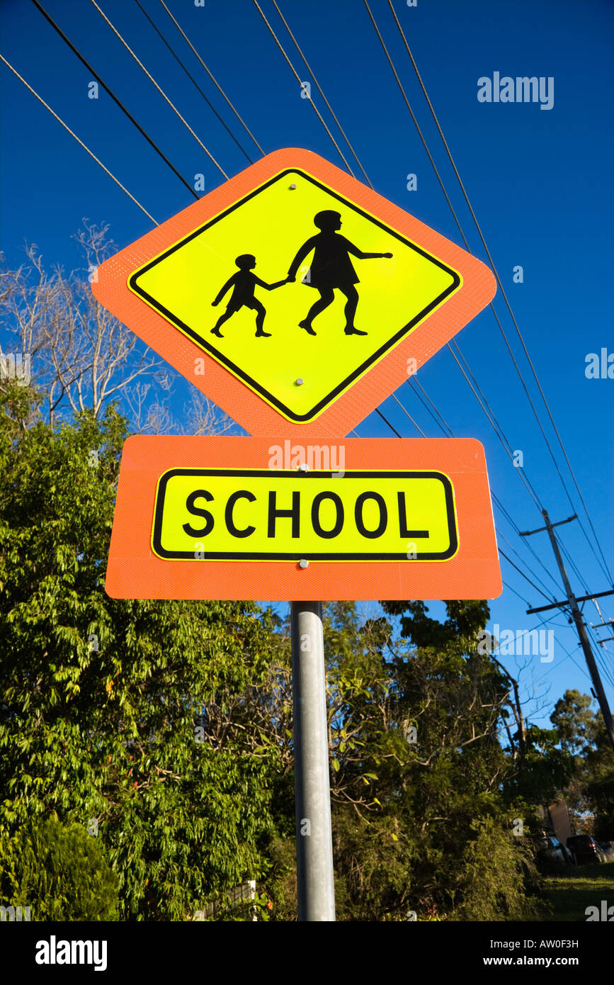 School crosswalk sign Stock Photo - Alamy