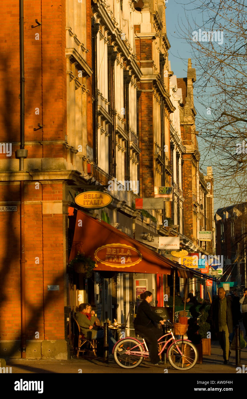 People shopping and traffic on Ealing Broadway Ealing W5 London United ...