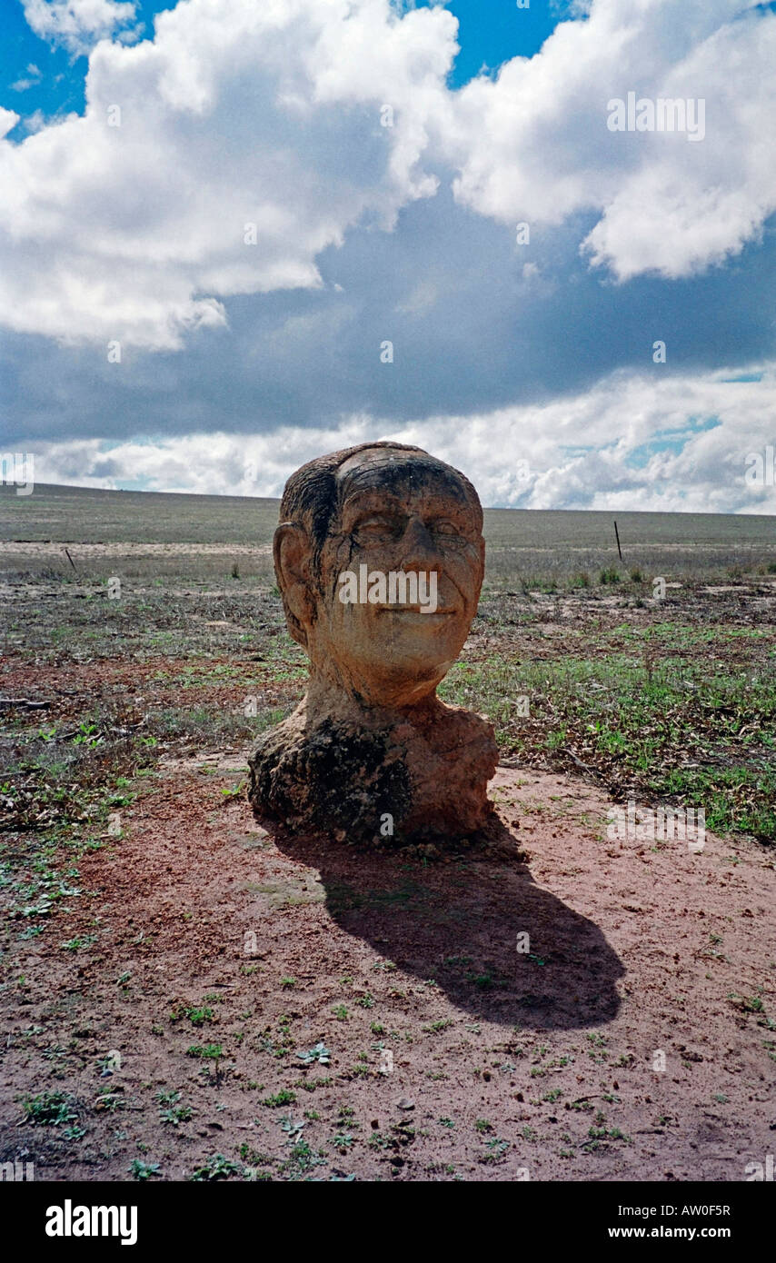 Statue of Prince Leonard, Hutt River Principality, a self-declared ...