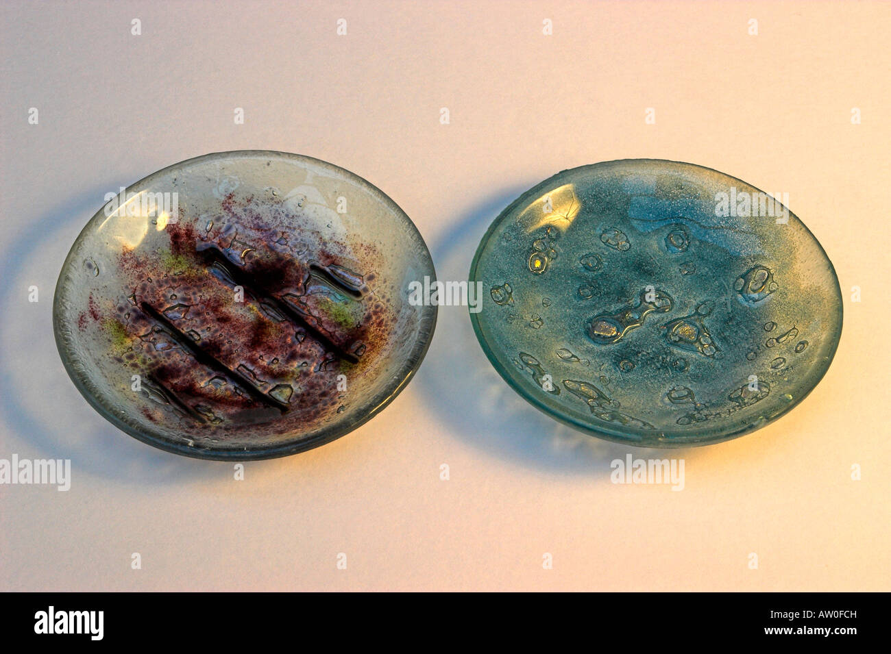 Slumped Kiln Formed Glass Stock Photo - Alamy