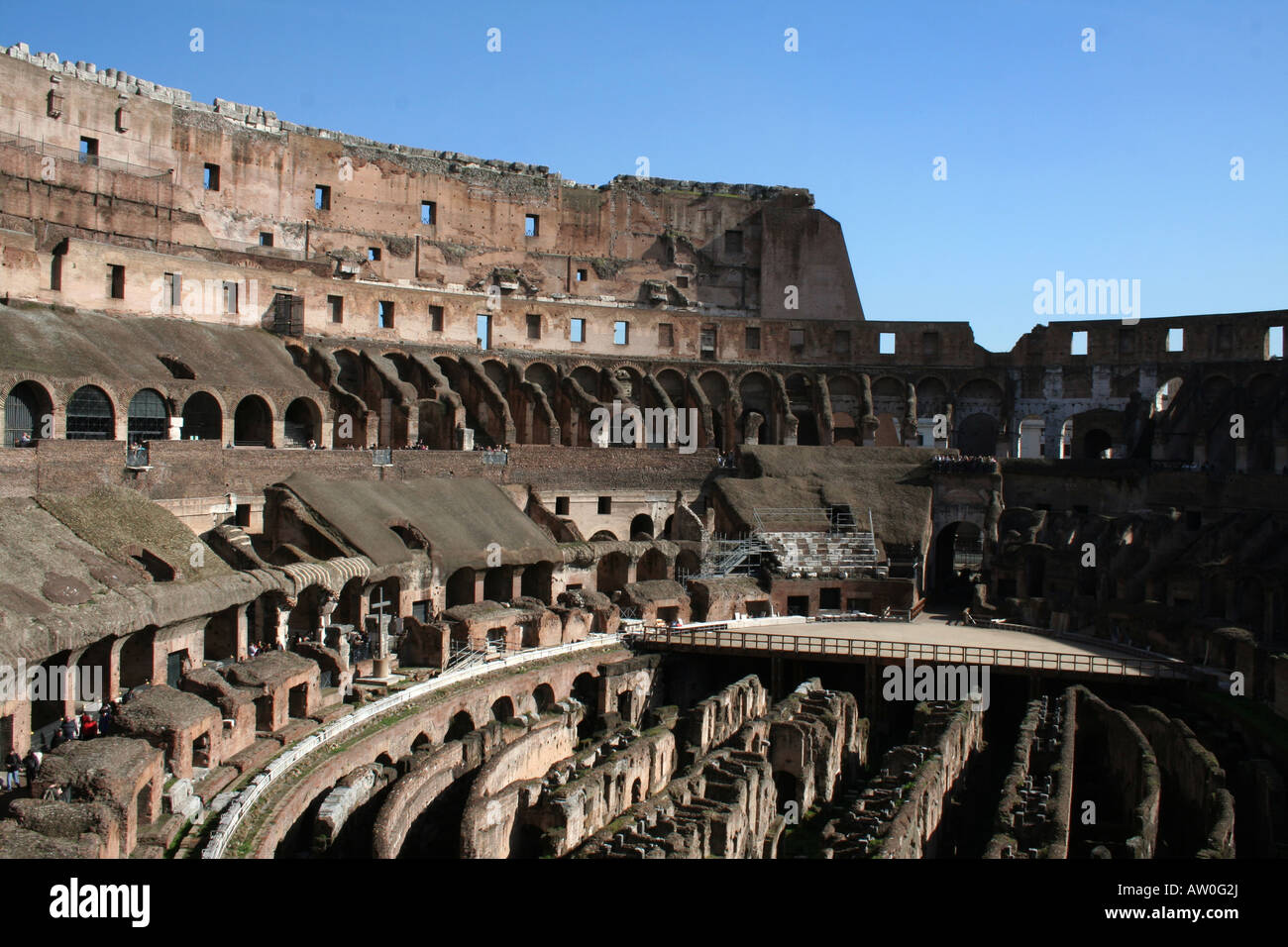 Interior view of the Coliseum in Rome, Italy Stock Photo - Alamy