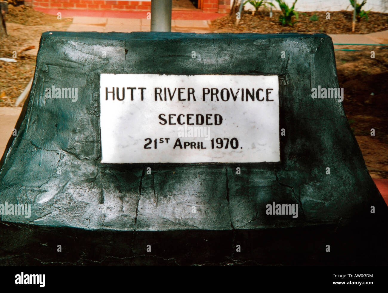 "Secession Stone", Hutt River Principality, a self-declared independent ...