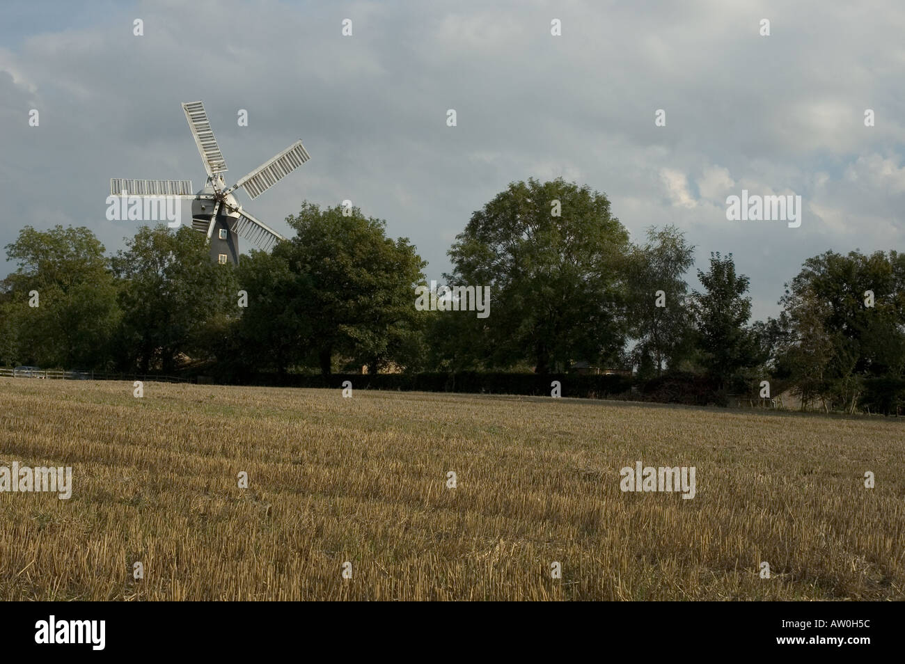 Five sailed windmill Alford Lincolnshire Wolds England UK Stock Photo ...