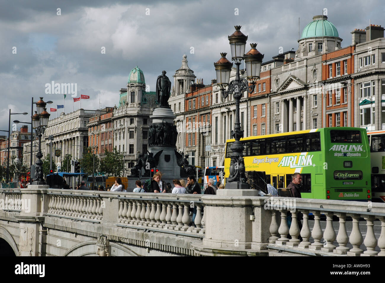 O Connell Bridge and O Connell St Dublin Ireland Stock Photo - Alamy