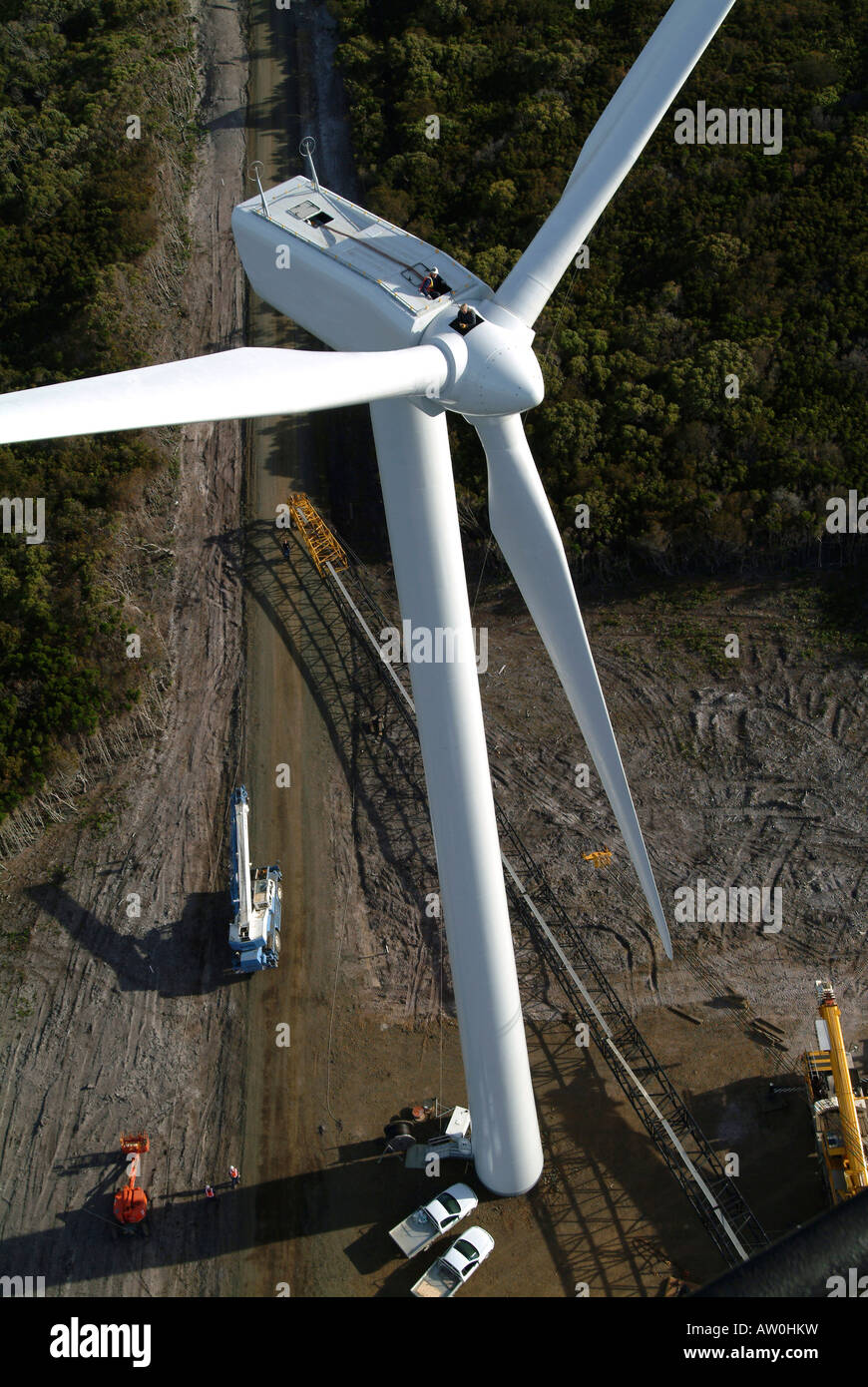 Assembling wind turbines hi-res stock photography and images - Alamy