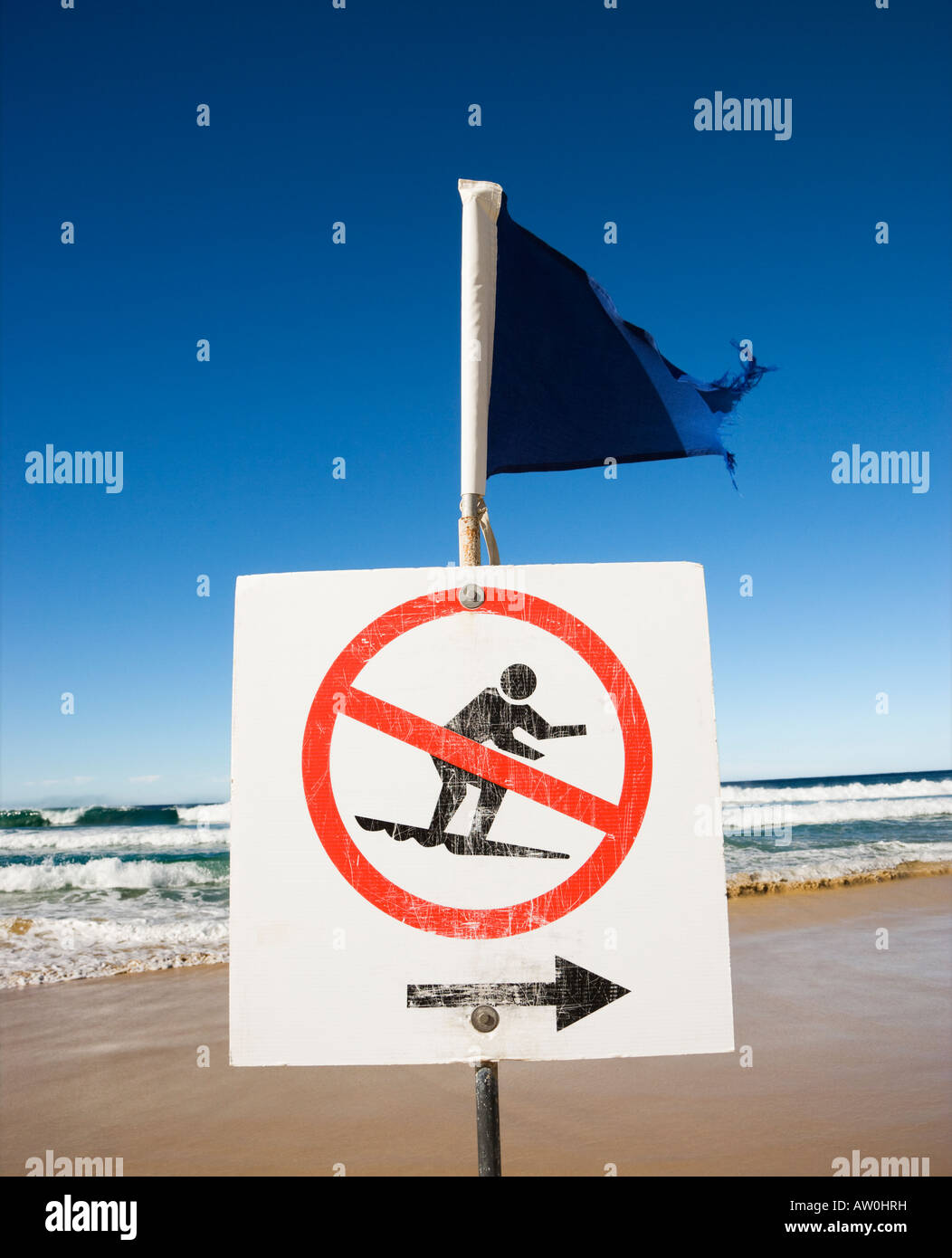 No surfing sign Stock Photo - Alamy