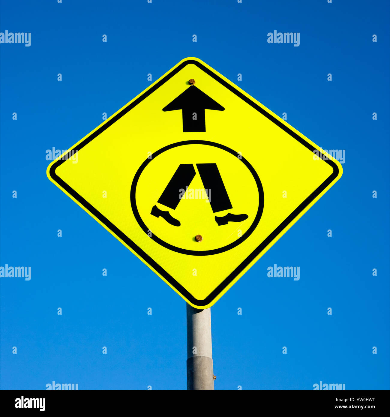 Pedestrian crossing sign Stock Photo - Alamy