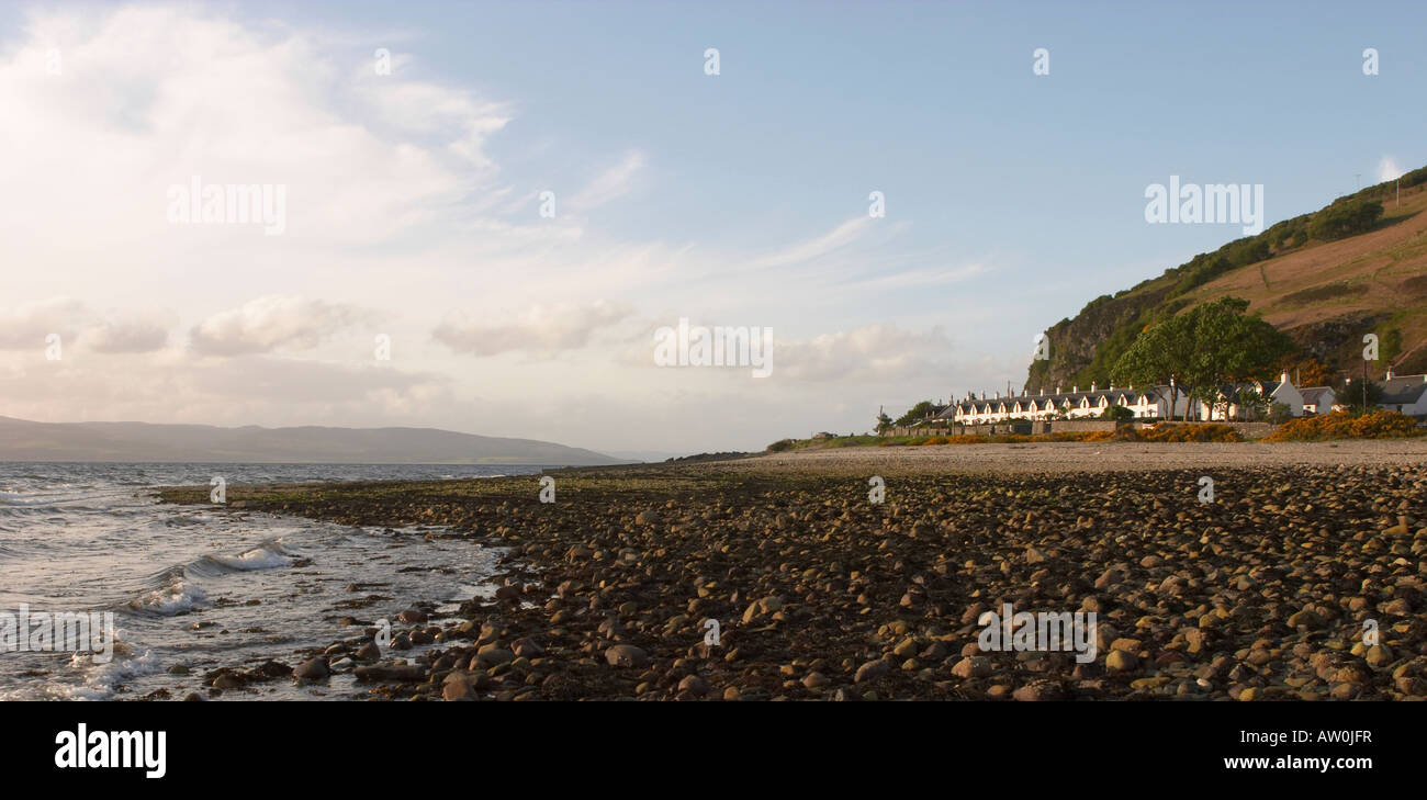 The twelve apostles, Catacol, Isle of Arran, Scotland - A row of ...