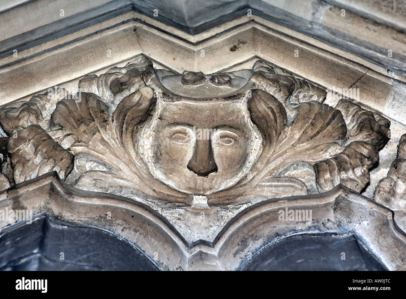 green man carving st giles cathedral edinburgh scotland Stock Photo - Alamy