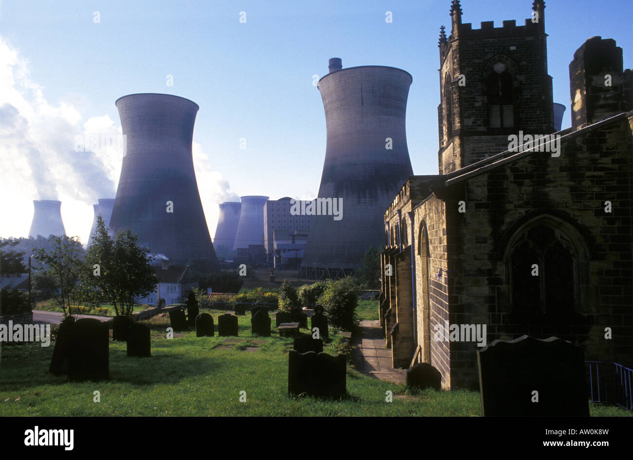 Power station UK, the old and the new Photo by Bruce Miller Stock Photo ...