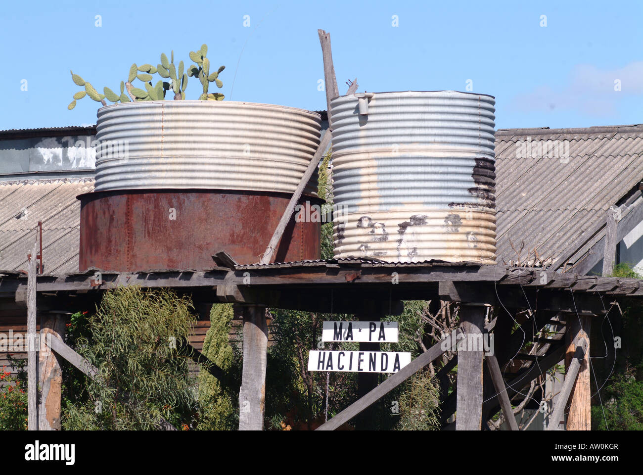 Old water tanks outback Queensland Australia photo by Bruce Miller ...