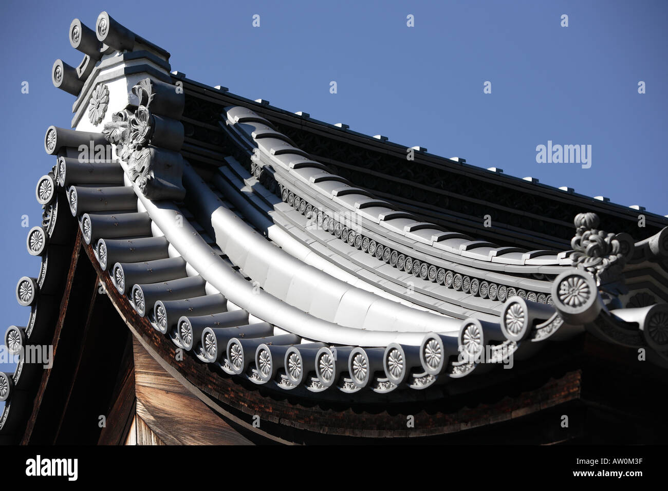 Ornate rooftop- Kiyomizu District Kyoto Japan Stock Photo - Alamy