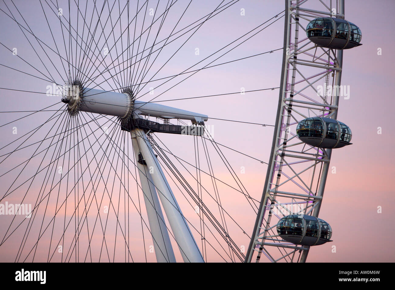 The London Eye at Sunset Stock Photo - Alamy
