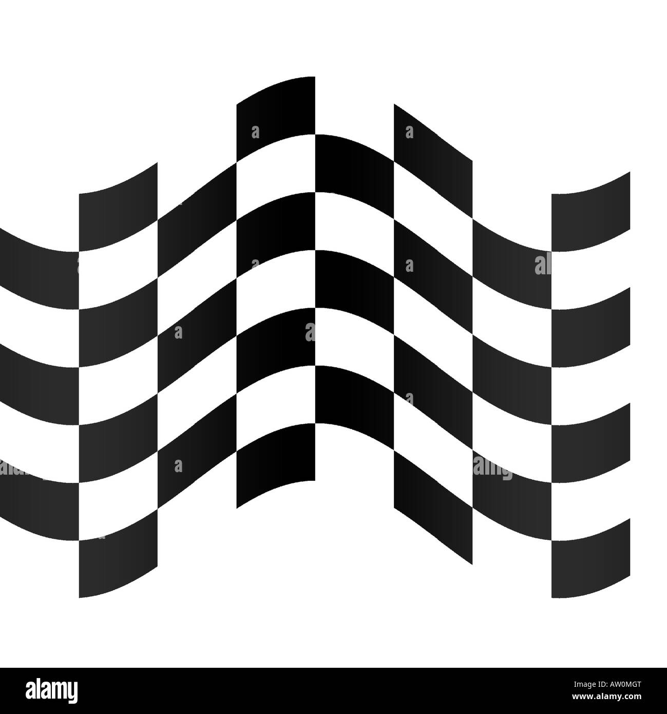 Black white checkered perspective Cut Out Stock Images & Pictures - Alamy