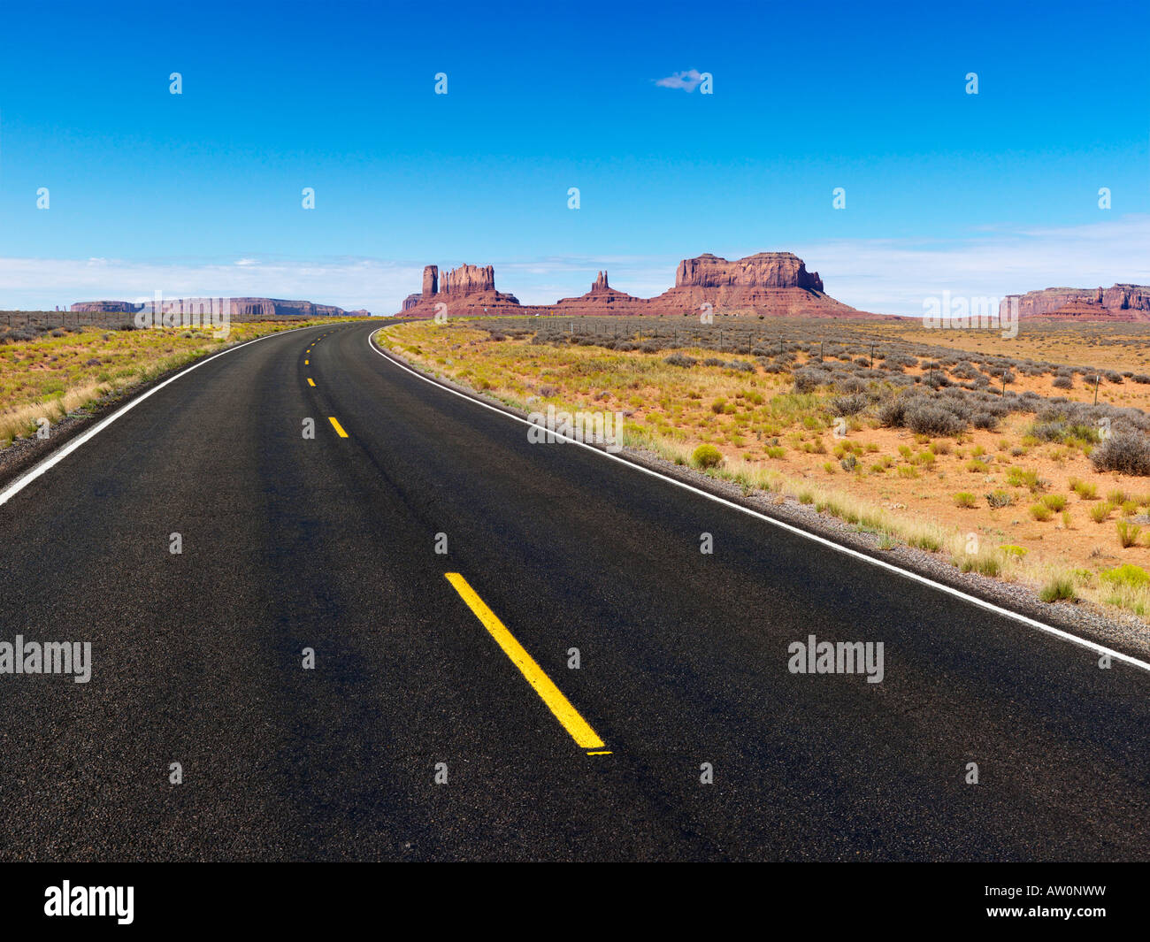Scenic desert road Stock Photo - Alamy