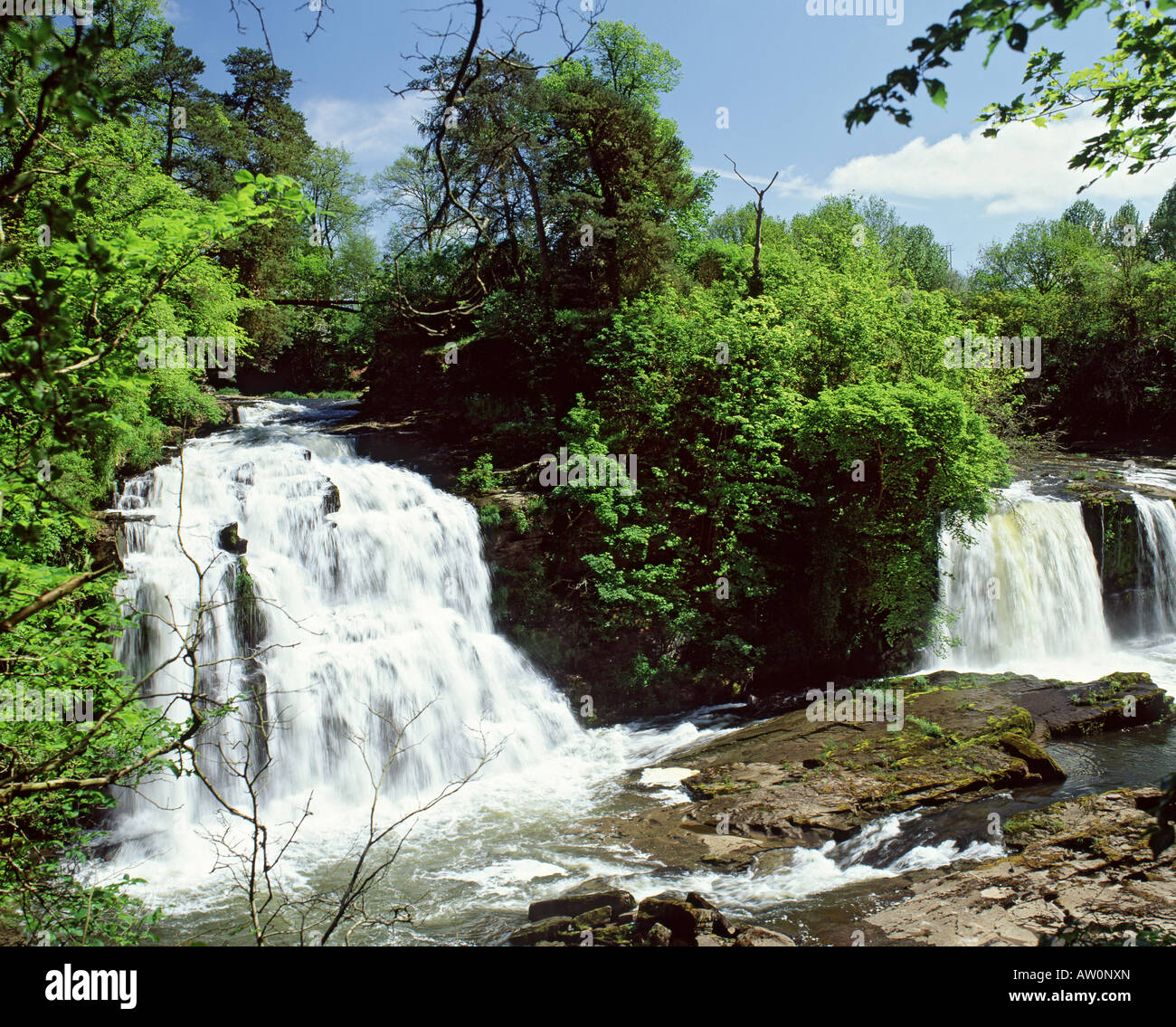 Bonnington linn waterfall hi-res stock photography and images - Alamy