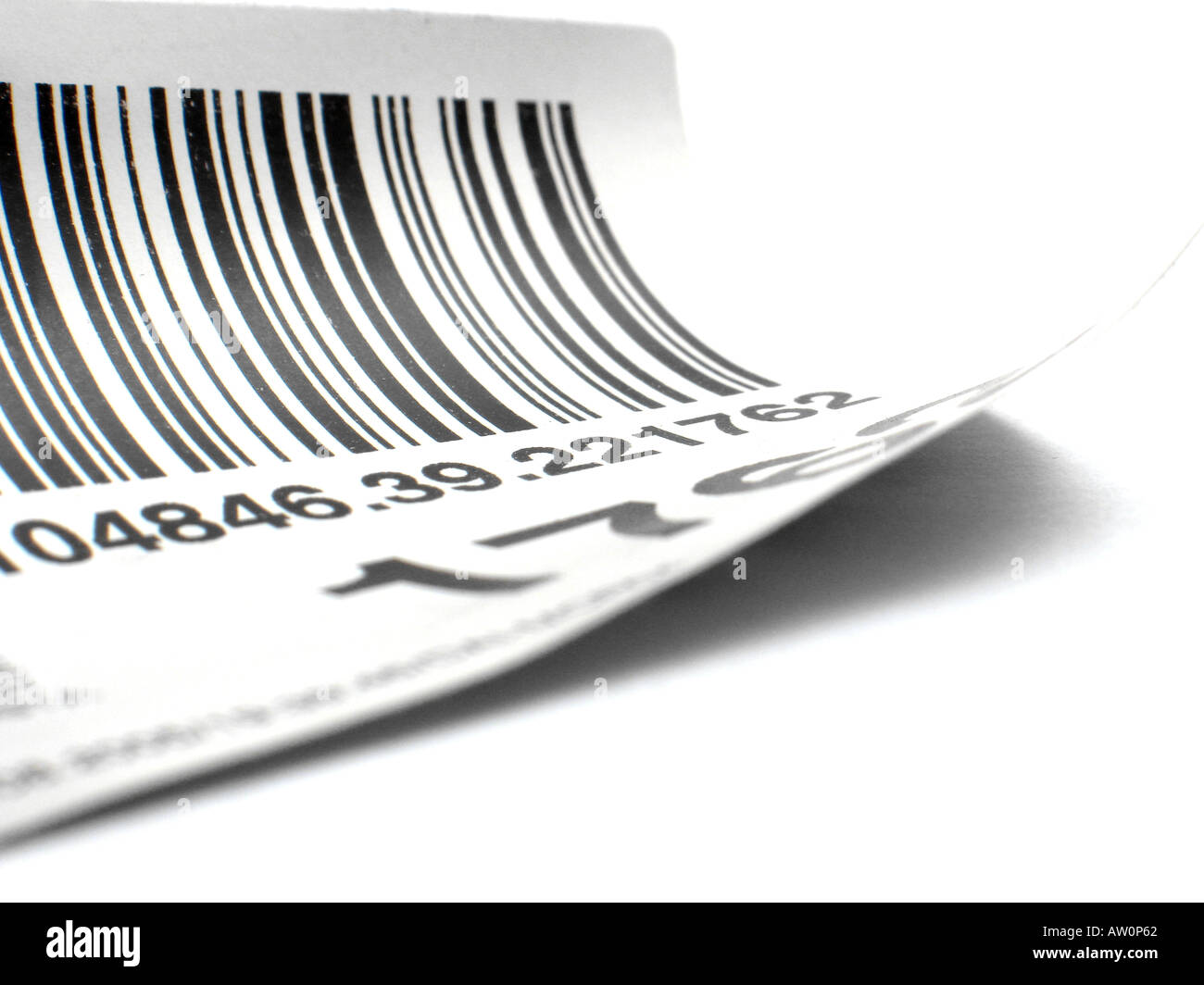 Barcode Identification Label and Numbers Stock Photo - Alamy