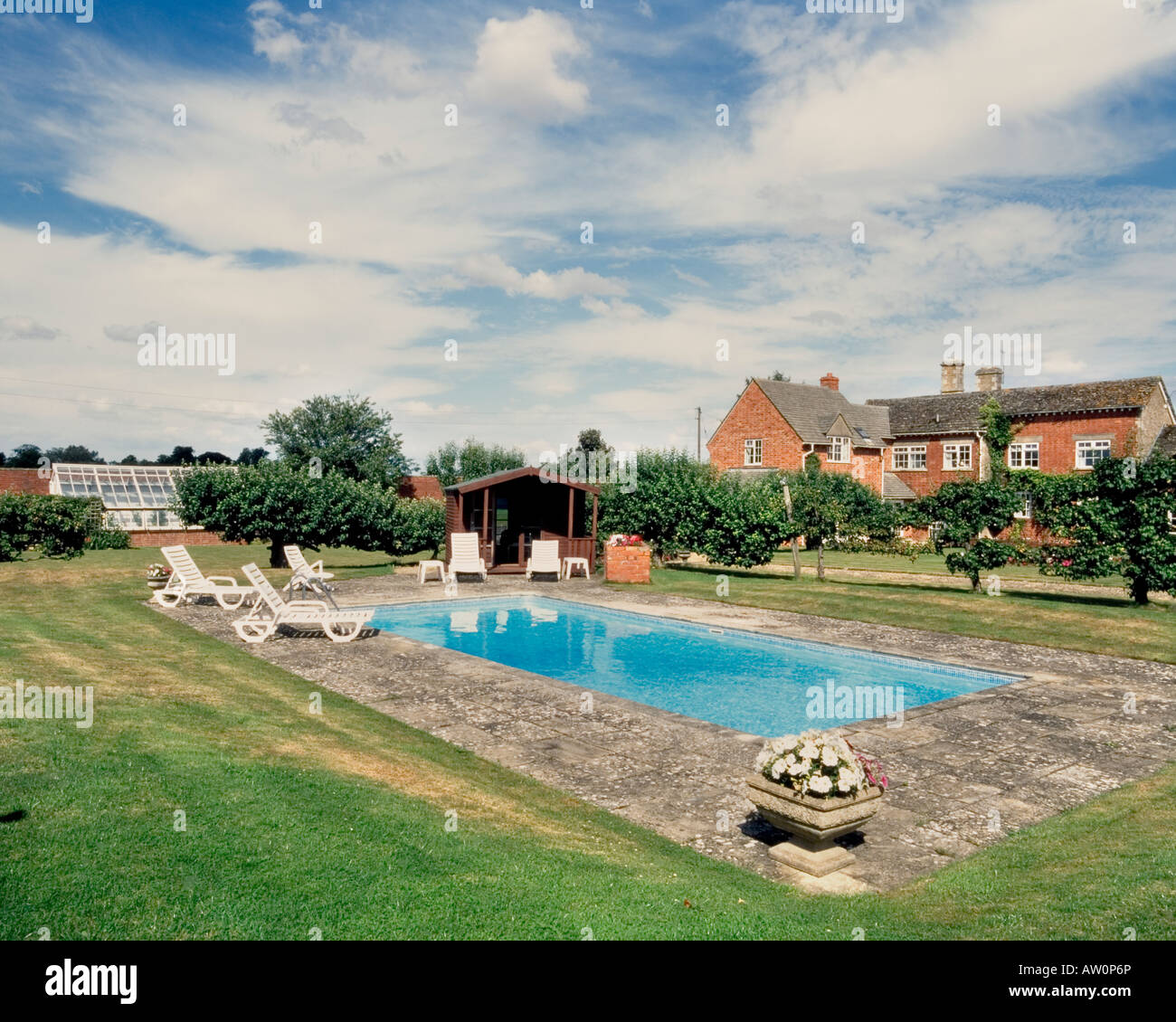Garden swimming pool hi-res stock photography and images - Alamy