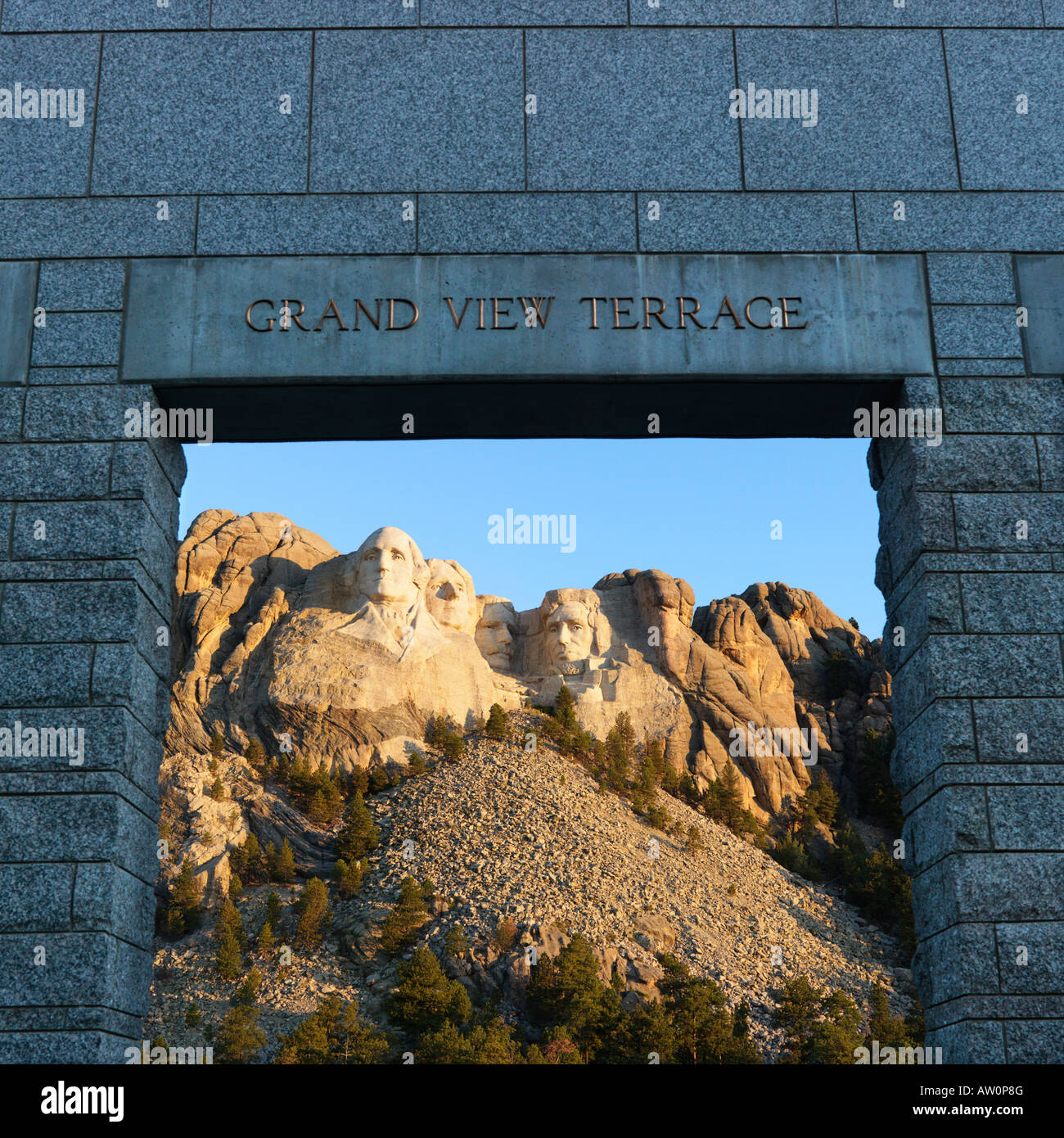The entrance to mount rushmore national monument hi-res stock ...