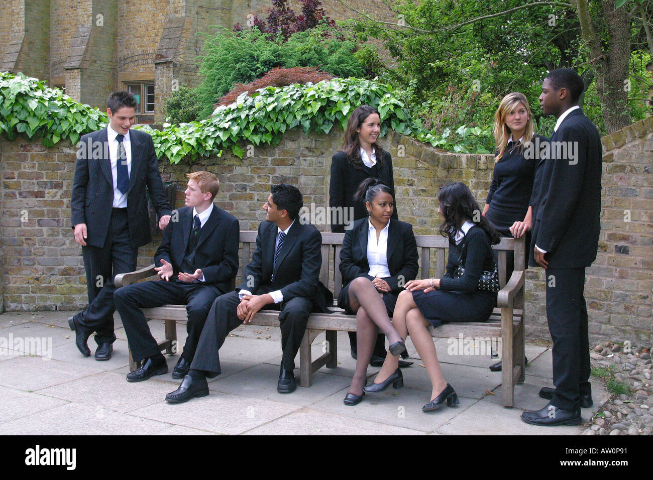 senior pupils at independent School North East London GB UK Stock Photo ...