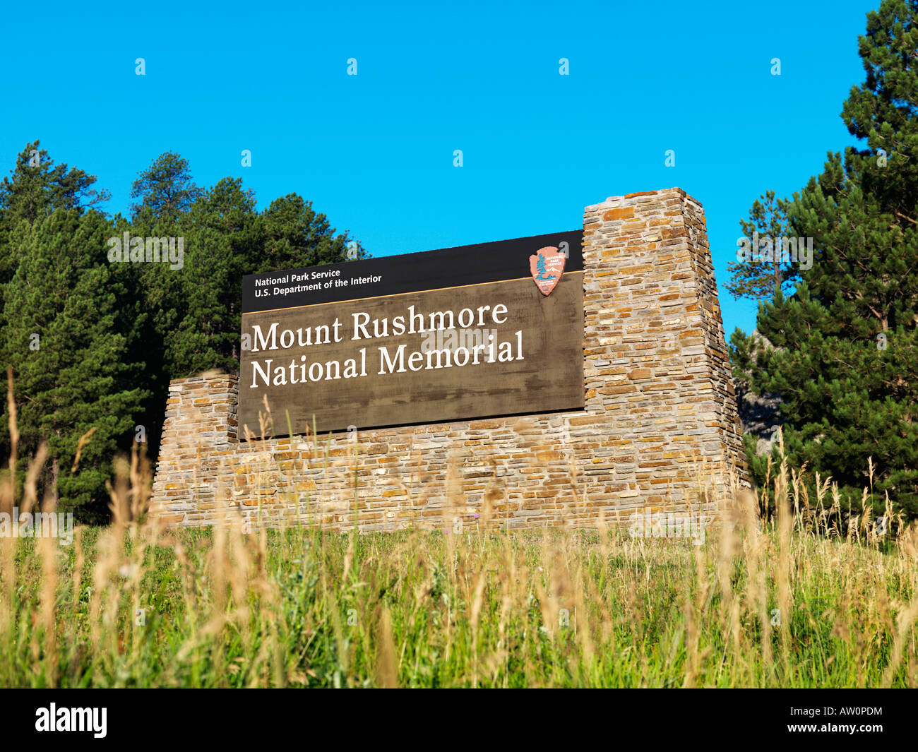 Mount Rushmore sign Stock Photo - Alamy