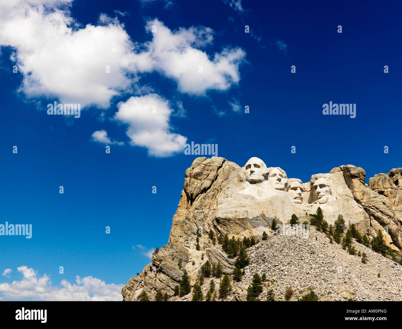 Mount Rushmore and sky Stock Photo - Alamy