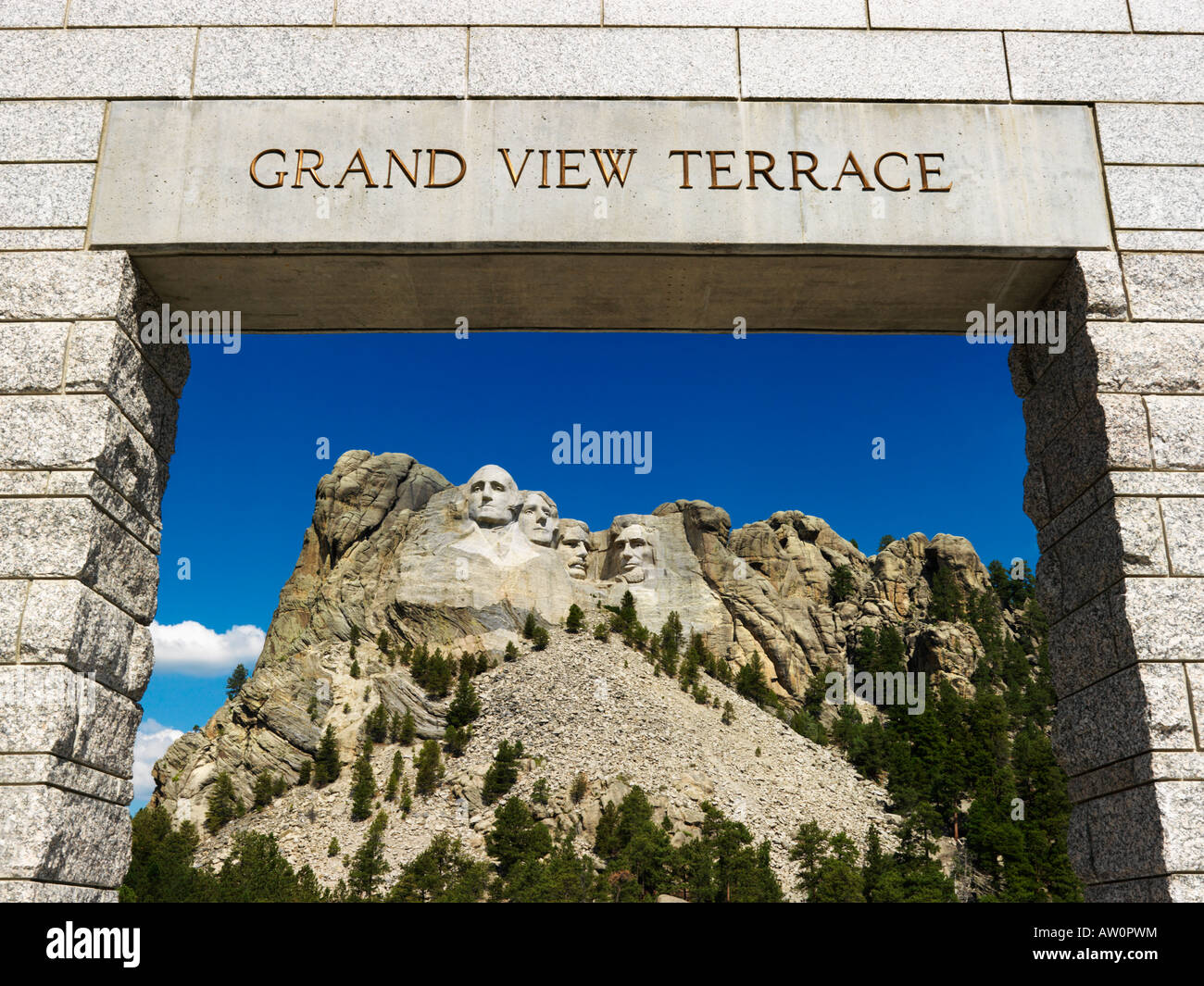 Mount Rushmore entrance Stock Photo - Alamy