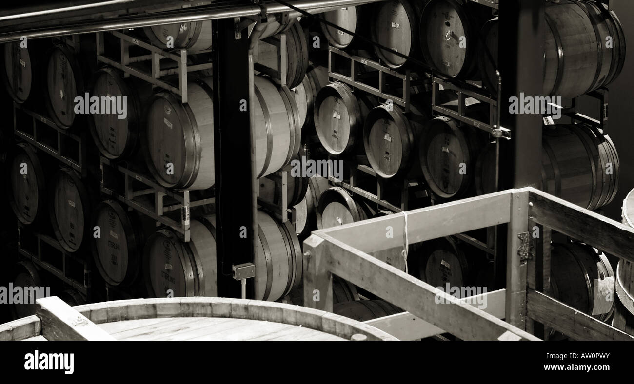 Wide shot dark wine cellar hi-res stock photography and images - Alamy