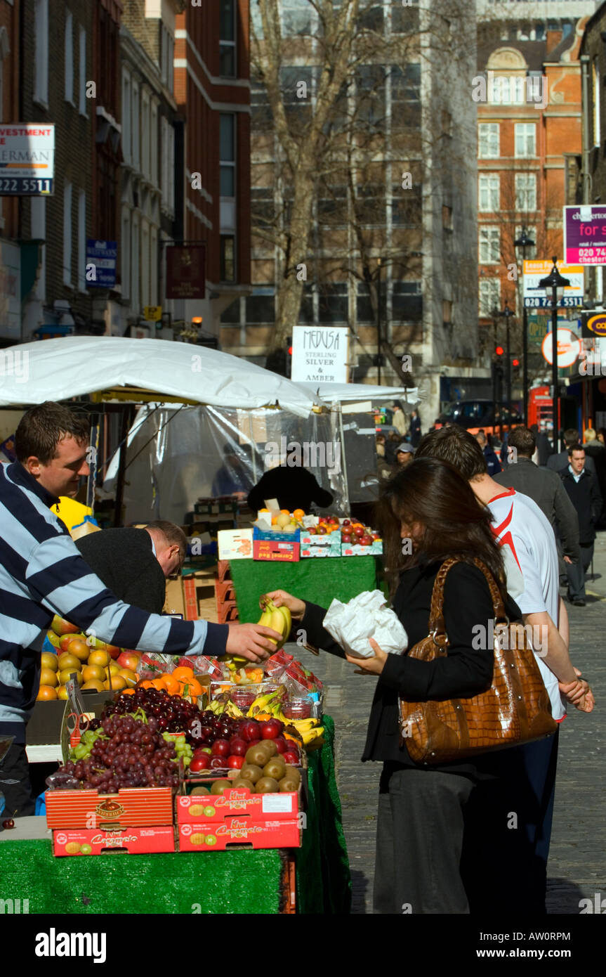 Market in Strutton Ground Victoria SW1 London United Kingdom Europe ...