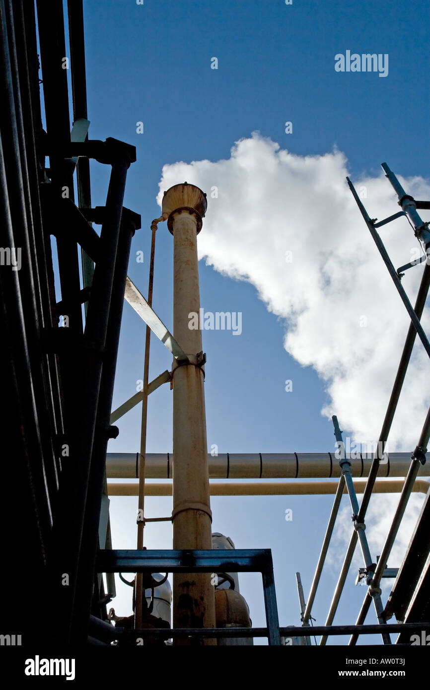 The complex systems of an oil refinery and its operations Stock Photo ...