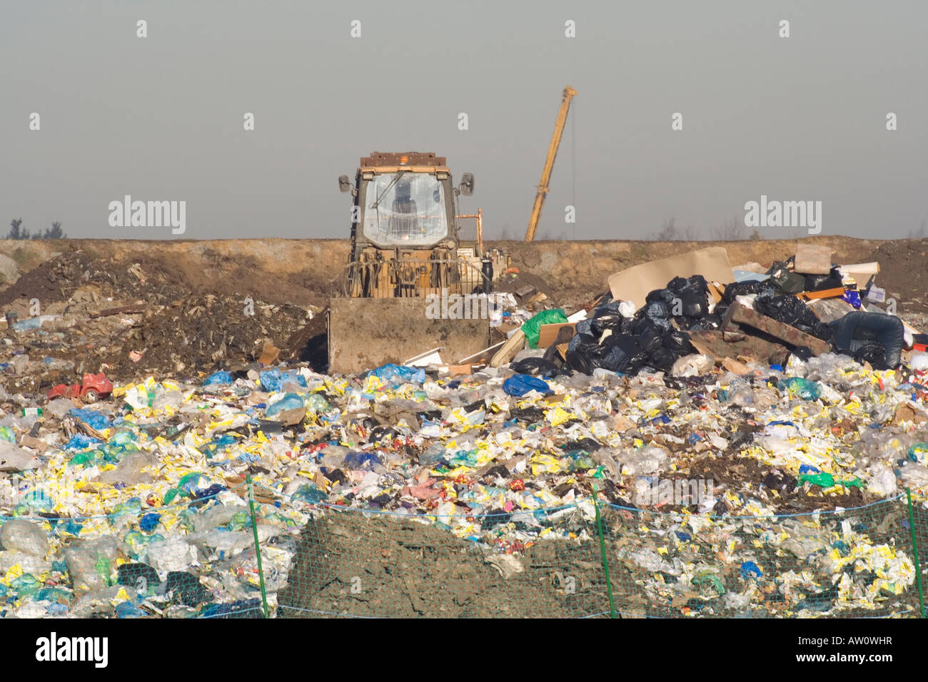Landfill site, England, UK Stock Photo - Alamy