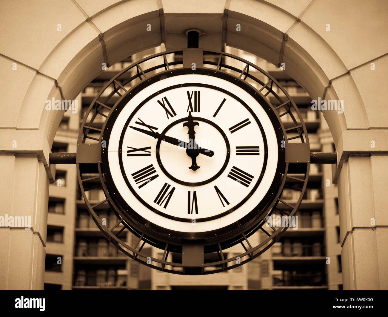 VIRGINIA USA clock face Stock Photo - Alamy