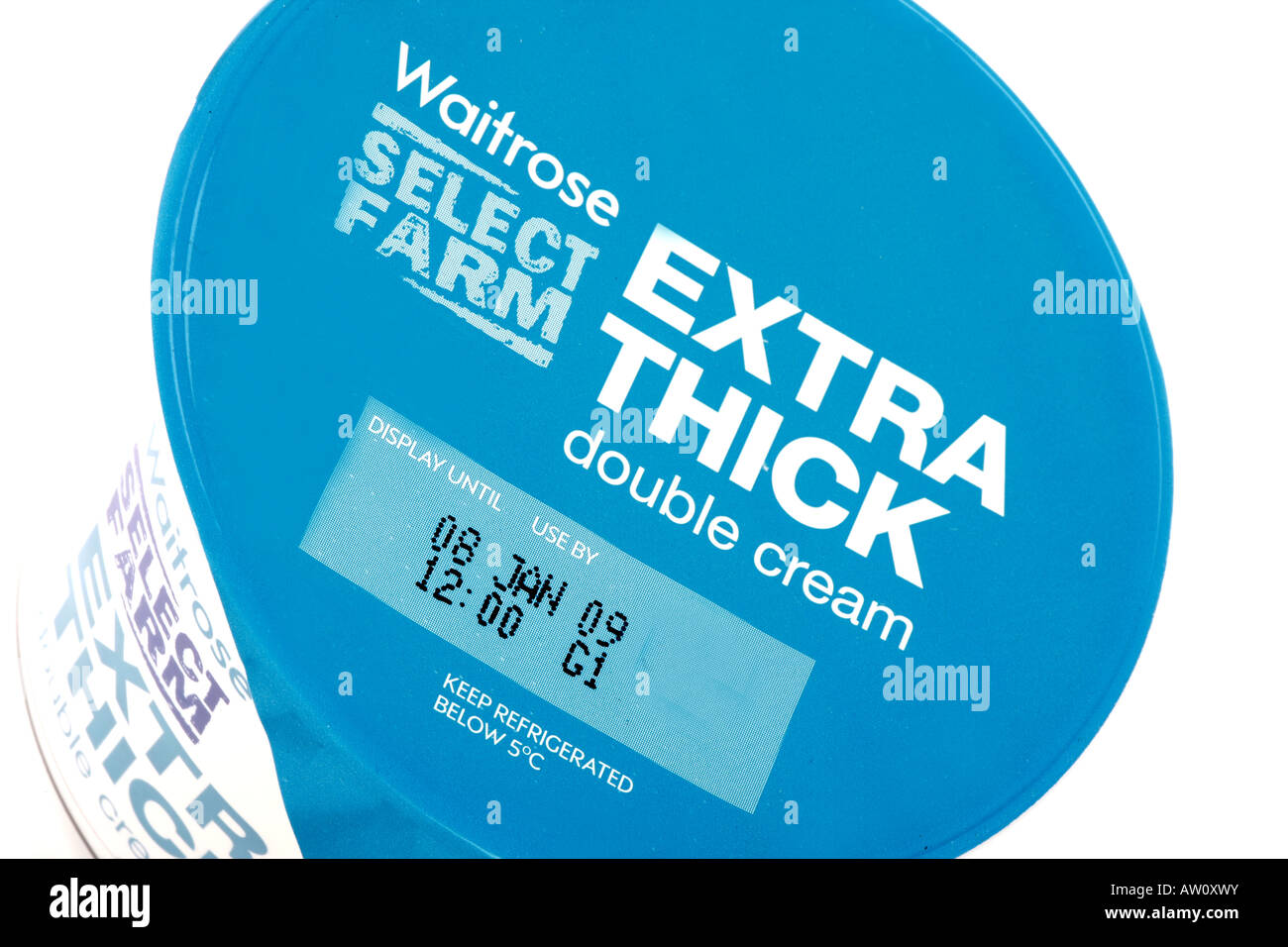 Extra Thick Cream Stock Photo - Alamy