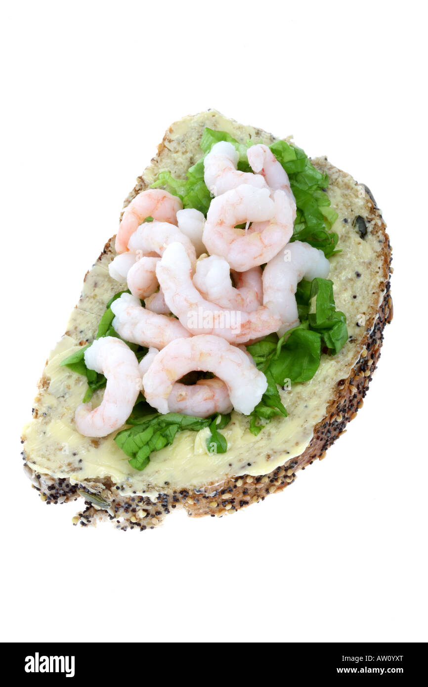 Open prawn sandwich Cut Out Stock Images & Pictures - Alamy