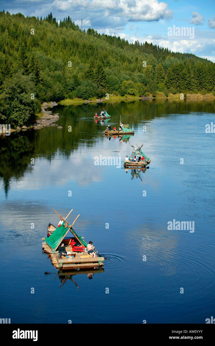 Rafting on Klaralven River, Klaralven Sweden Stock Photo - Alamy