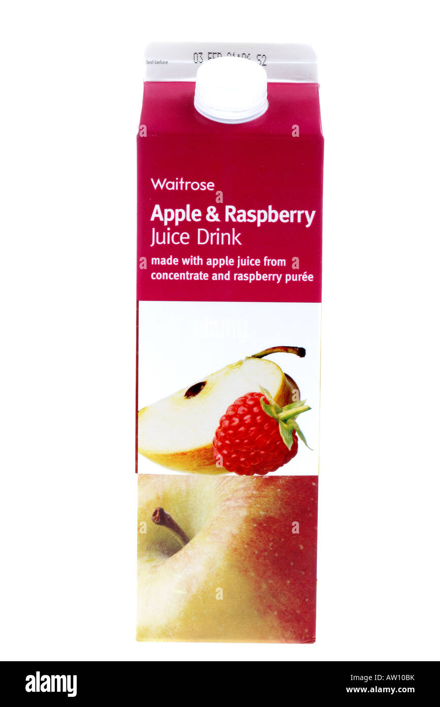Apple and Raspberry Juice Stock Photo - Alamy