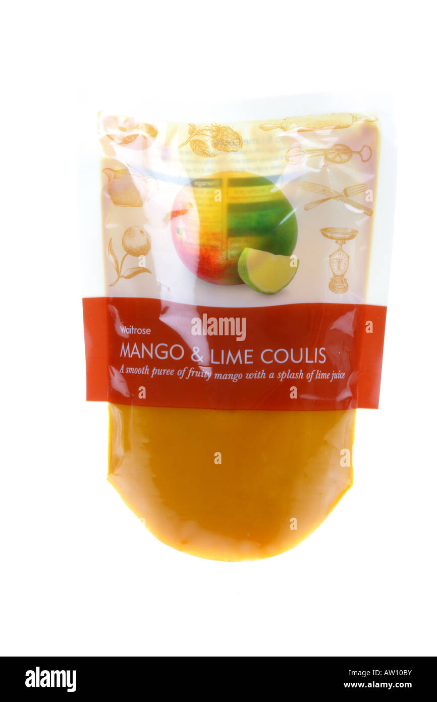 Mango and Lime Coulis Stock Photo - Alamy