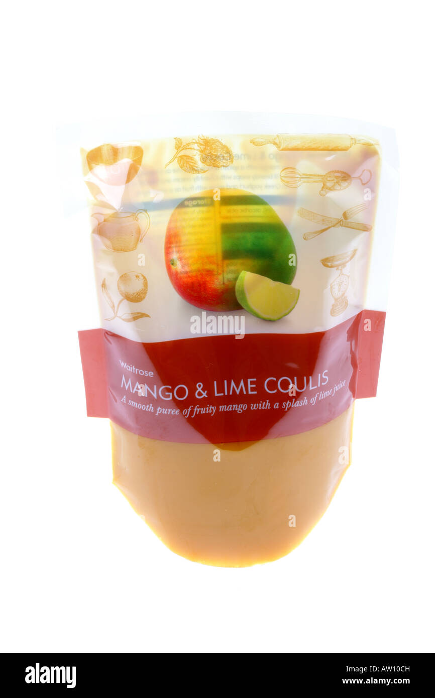 Mango and Lime Coulis Stock Photo - Alamy