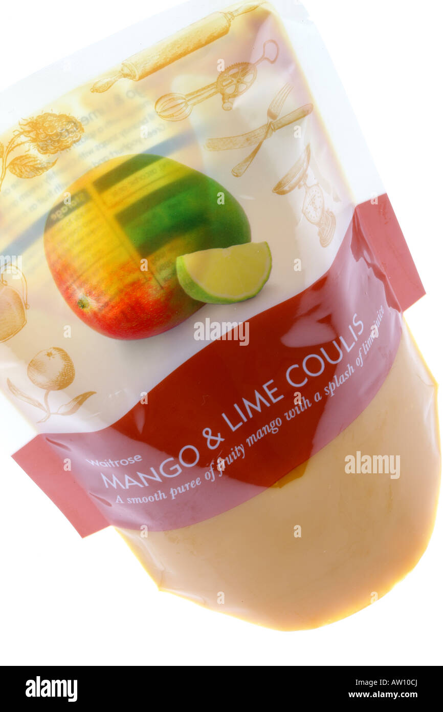 Mango and Lime Coulis Stock Photo - Alamy