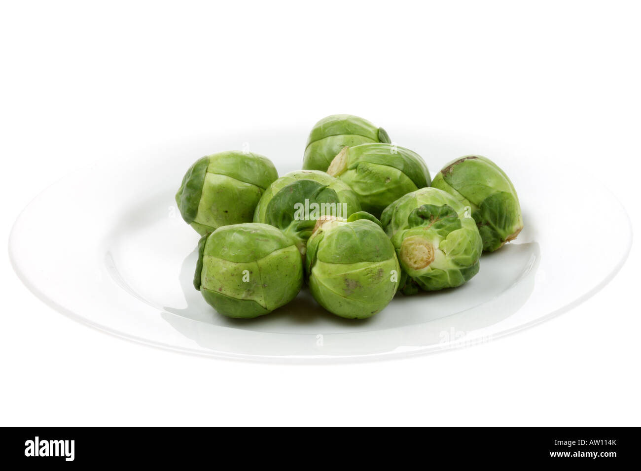 Fresh Ripe Healthy Raw Uncooked Green Brussel Sprouts Vegetables ...